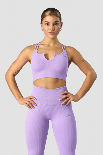 Ribbed Define Seamless Pocket Tights Lavender | ICIW