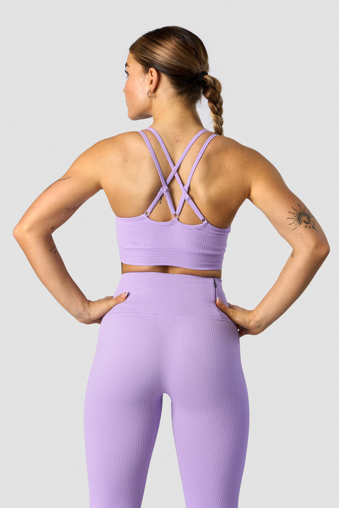 Ribbed Define Seamless Pocket Tights Lavender | ICIW
